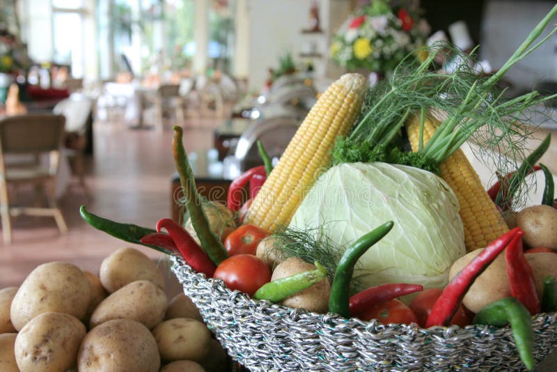 Vegetables at restaurant stock photo. Image of chili, cabbage - 7333896