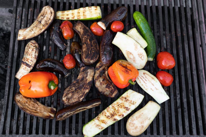 Tasty and Fresh Vegetables Roasted Grilled Stock Photo - Image of ...