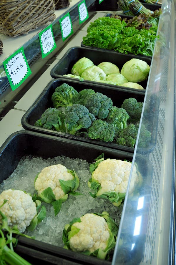 Grocery Store Vegetables stock image. Image of food, nutritious - 16233705