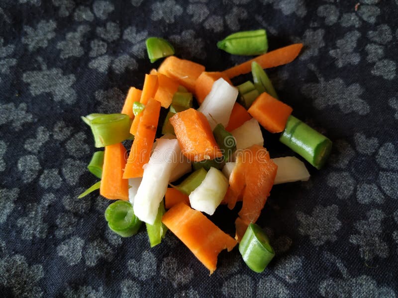 Vegetables Scattered on Black Cloth. Colorful Vegetable Texture and ...