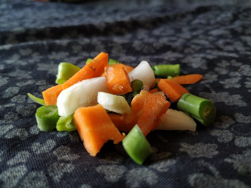 Vegetables Scattered on Black Cloth. Colorful Vegetable Texture and ...