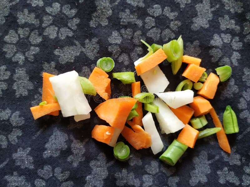 Vegetables Scattered on Black Cloth. Colorful Vegetable Texture and ...