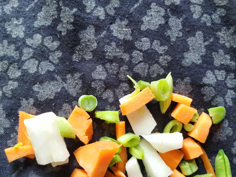 Vegetables Scattered on Black Cloth. Colorful Vegetable Texture and ...