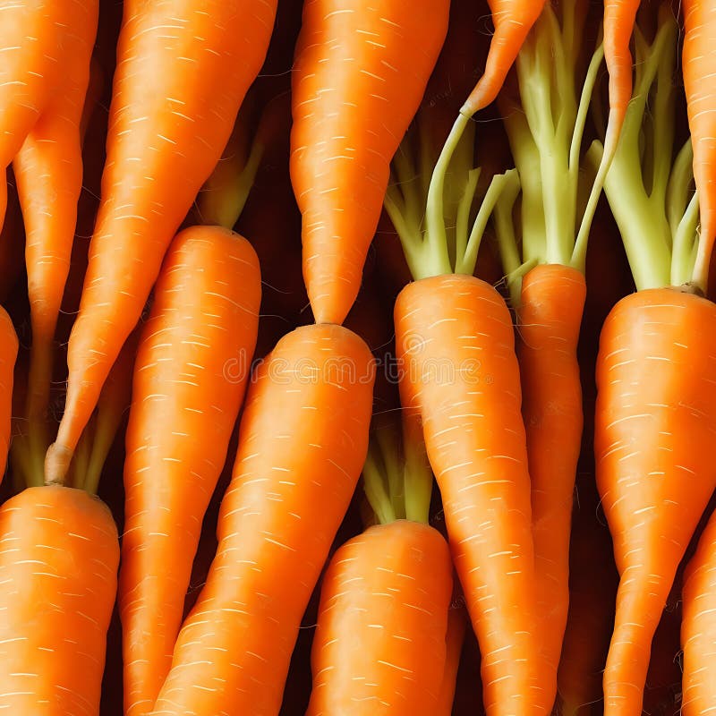 Vegetables Seamless Pattern, Carrots Close Up Stock Illustration ...