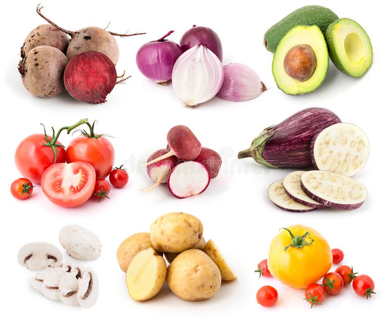 Vegetables set 9 stock photo. Image of cauliflower, white - 61844494