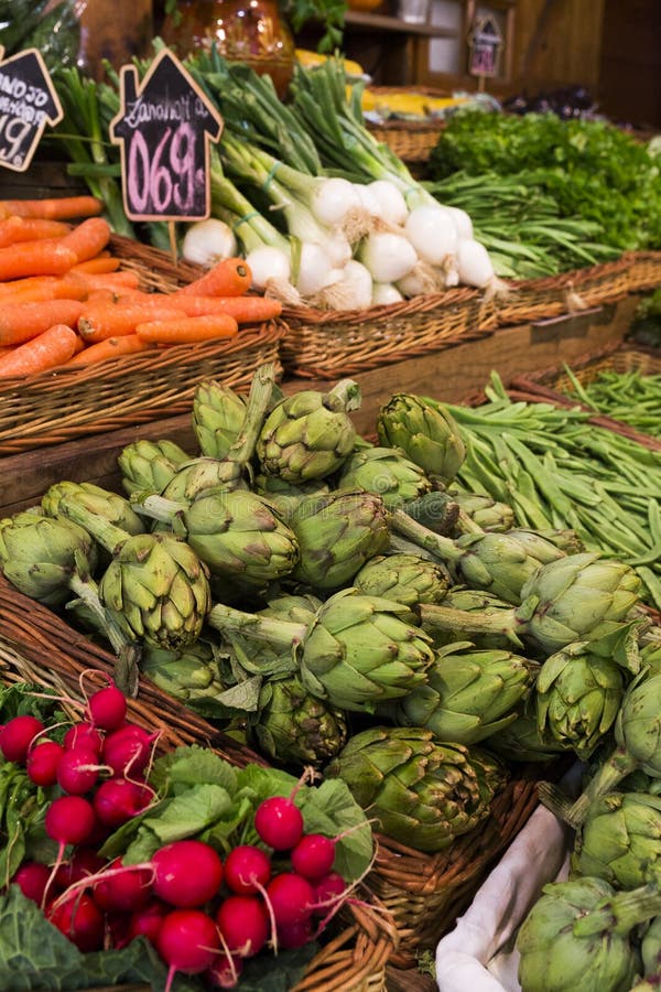Vegetables in a shop stock photo. Image of gastronomy - 195684442