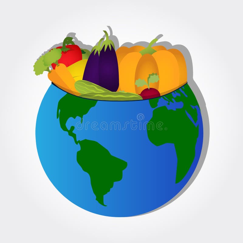 Vegetables Sprouting on Earth Stock Vector - Illustration of inside ...