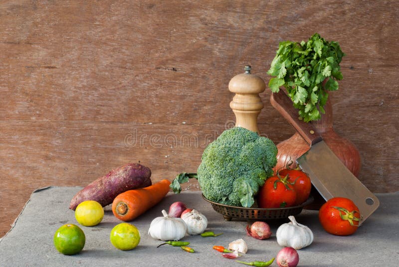 Vegetables still life stock image. Image of indoor, garlic - 37857243