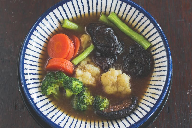 Vegetables Sup in a Restaurant Stock Image - Image of carrot, view ...