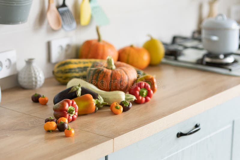 Vegetables on the table stock photo. Image of ingredient - 255539932