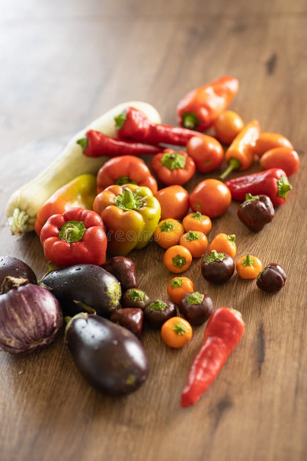 Vegetables on the table stock photo. Image of ingredient - 255539956