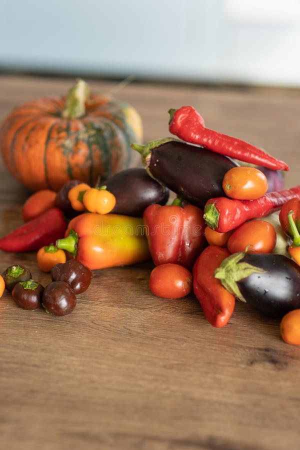 Vegetables on the table stock image. Image of garlic - 255539883