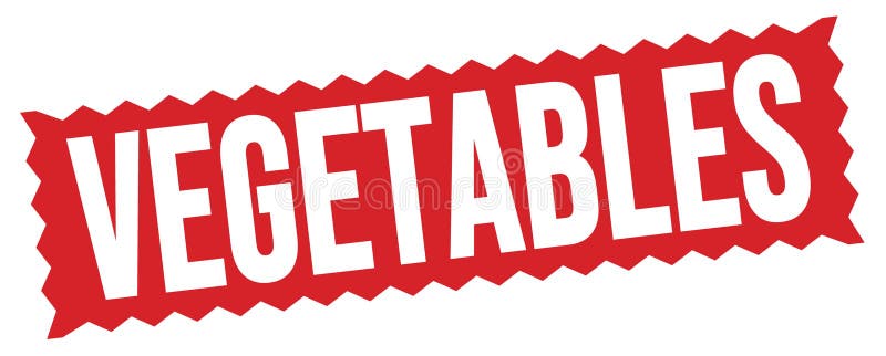 VEGETABLES Text Written on Red Stamp Sign Stock Illustration ...