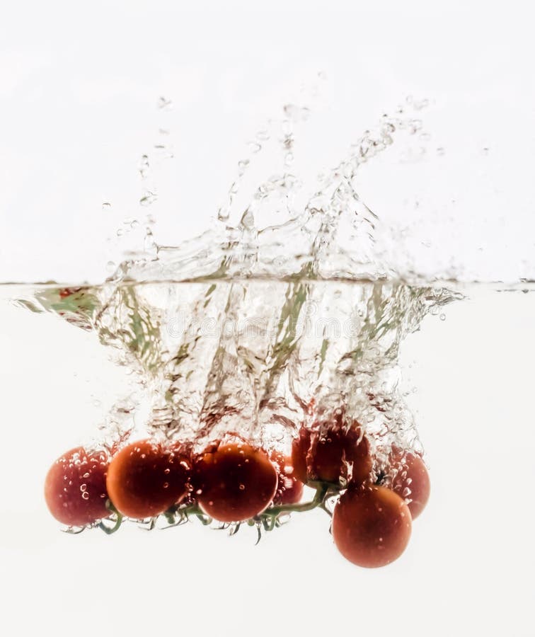 Vegetables Throwing into the Water Stock Photo - Image of splash ...