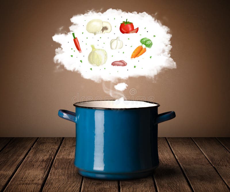 Healthy Vegetarian Eating and Cooking with Various Flying Chopped ...