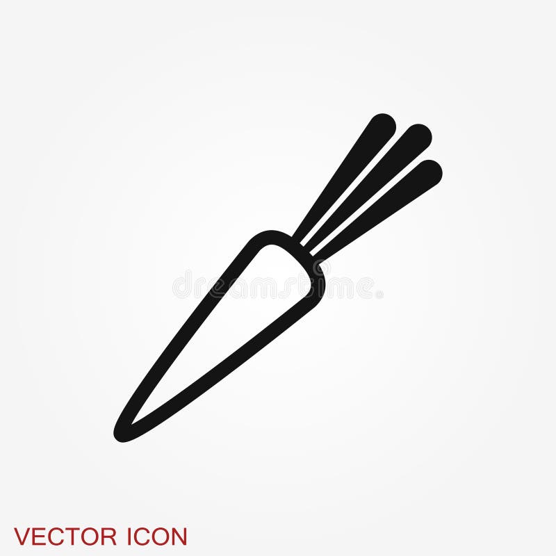 Vegetables Vector Icon, Symbol Isolated on Background Stock ...