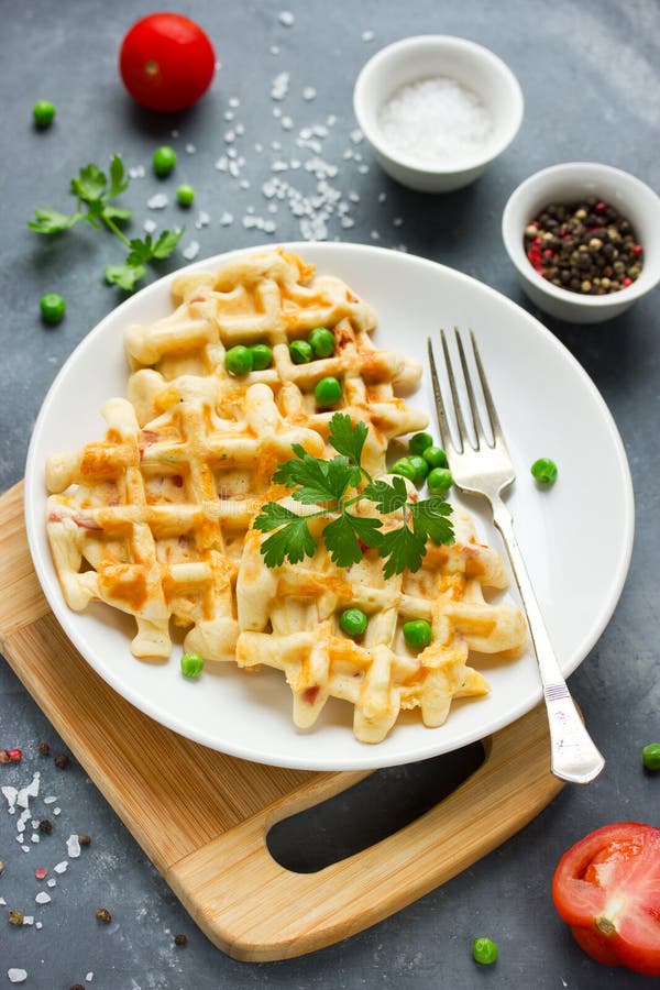 Vegetables waffles stock photo. Image of belgian, cooked - 84112236