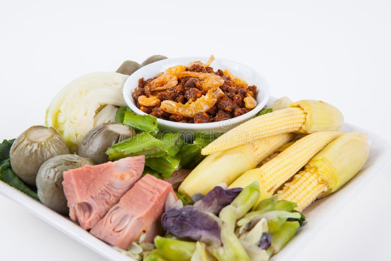 The vegetables were boiled stock image. Image of dinner - 93994211