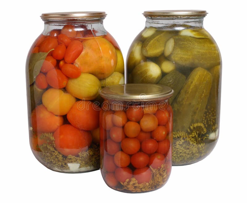 Vegetais pstos de conserva imagem de stock. Imagem de frasco - 7181797