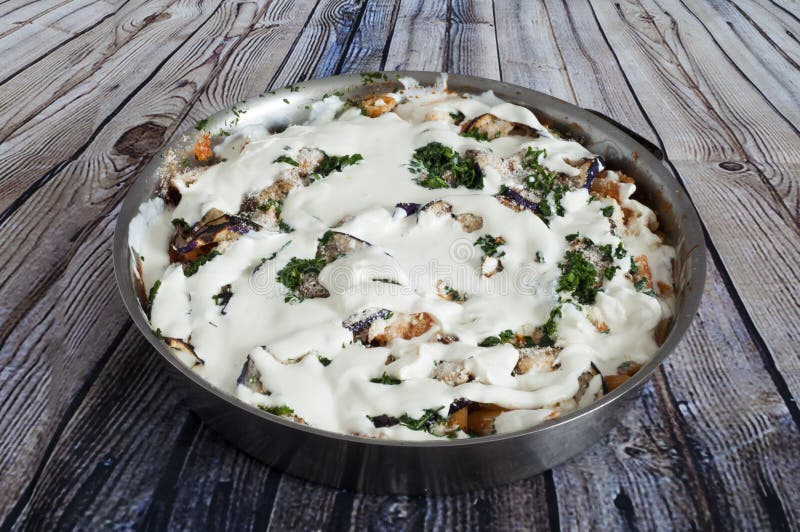 A vegetarian baked paste stock photo. Image of cuisine - 86575114