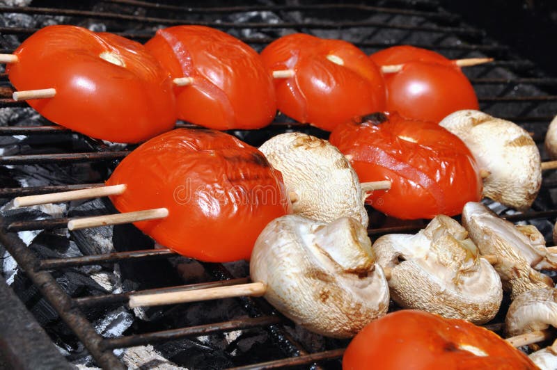 Vegetarian brochette stock photo. Image of close, summer - 9450106