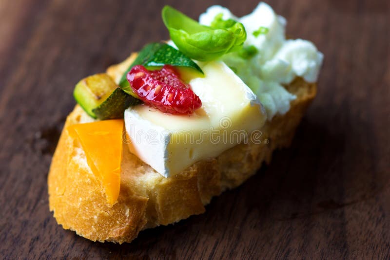 Vegetarian Canape stock photo. Image of salz, snack, sandwich - 28250002