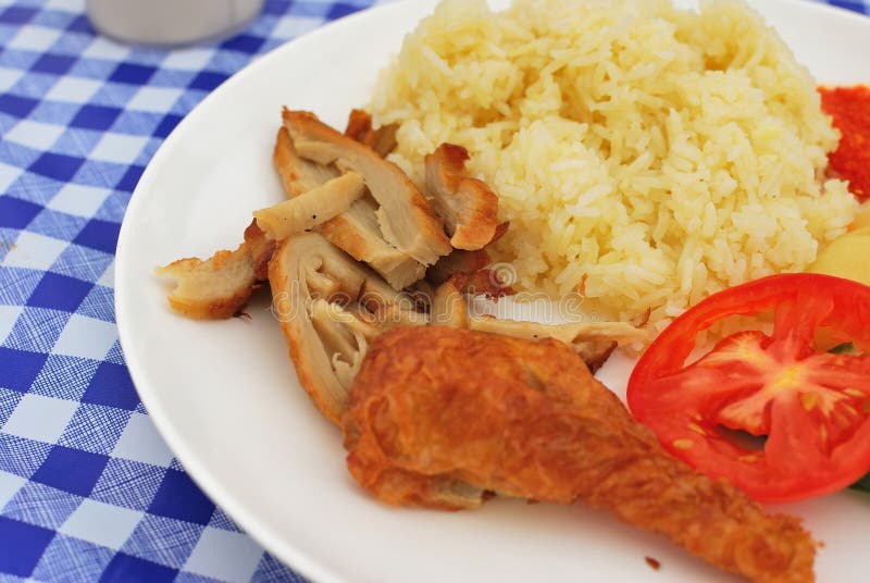 Vegetarian chicken rice stock photo. Image of fried, delicious - 13187574