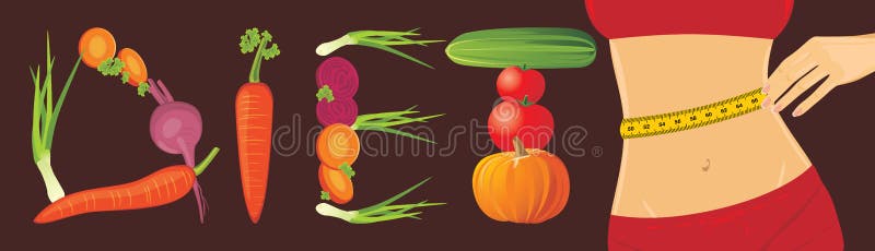 Vegetarian diet. Banner stock vector. Illustration of banner - 31153465