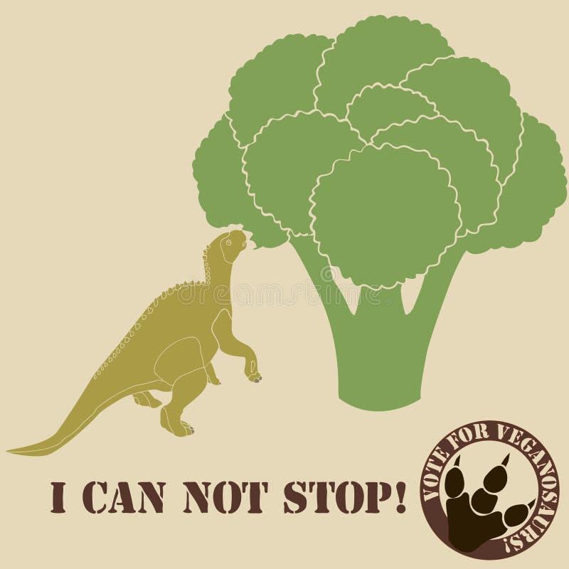 Vegetarian dinosaur stock vector. Illustration of monster - 56276692