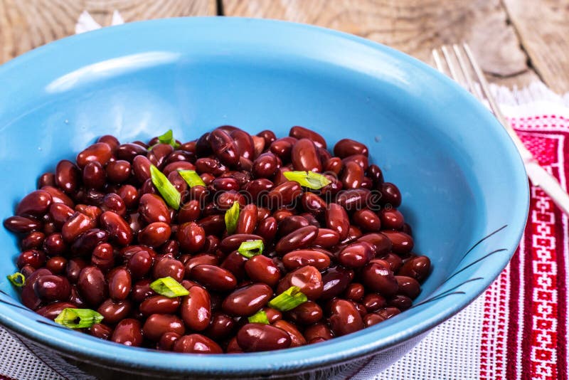 Vegetarian Dish of Red Bean Protein Stock Image - Image of nutrition ...