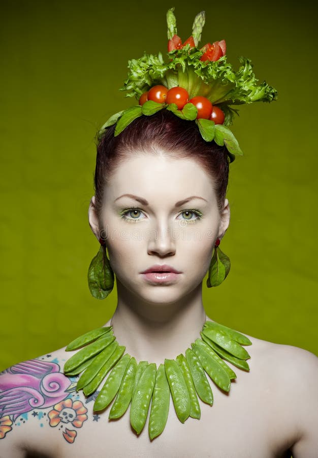 Vegetarian fashion stock image. Image of cute, natural - 18068181