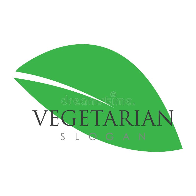 Vegetarian Food Logo Illustration Design Template - Vector Stock Vector ...
