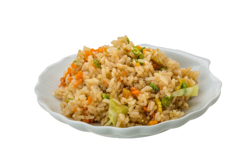 Vegetarian fried rice stock photo. Image of cooked, oriental - 40817436