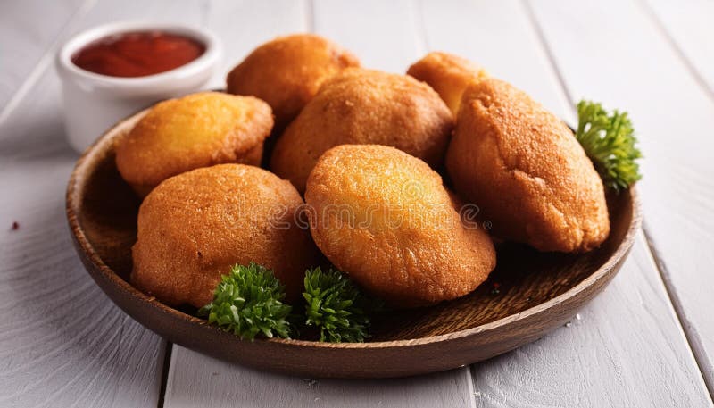 Vegetarian Hush Puppies, AI Generated Stock Illustration - Illustration ...
