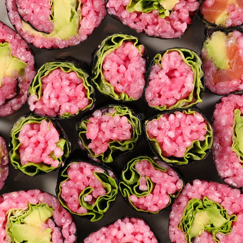 Vegetarian maki roll stock photo. Image of fresh, snack - 125540280