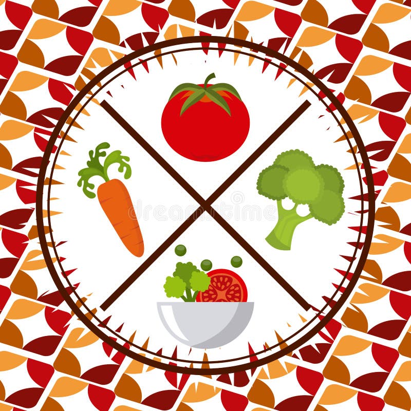 Vegetarian menu stock vector. Illustration of icon, salad - 59095450