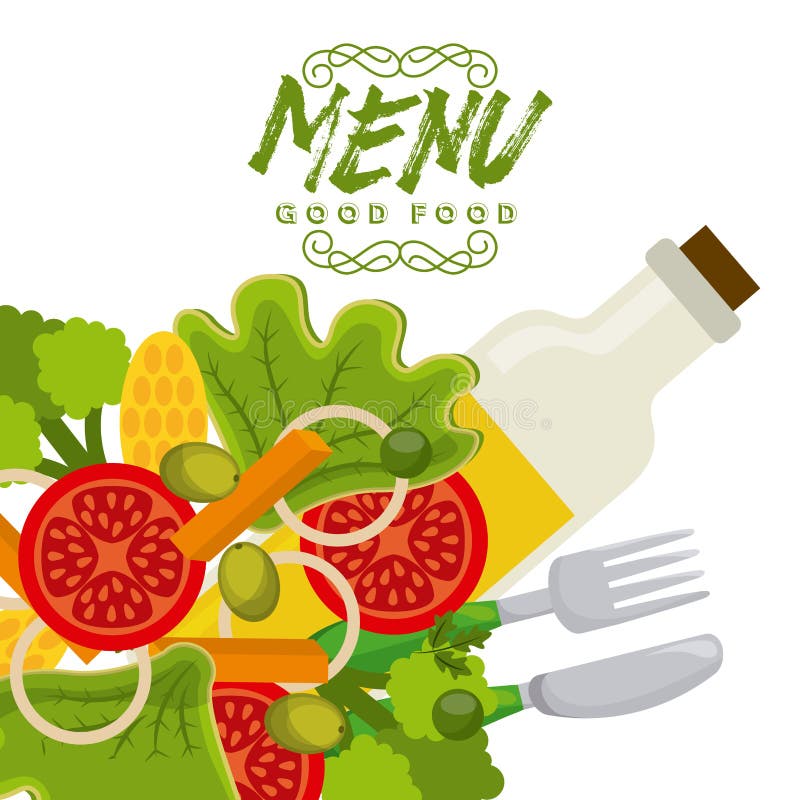 Vegetarian menu stock vector. Illustration of diet, carrot - 59095853