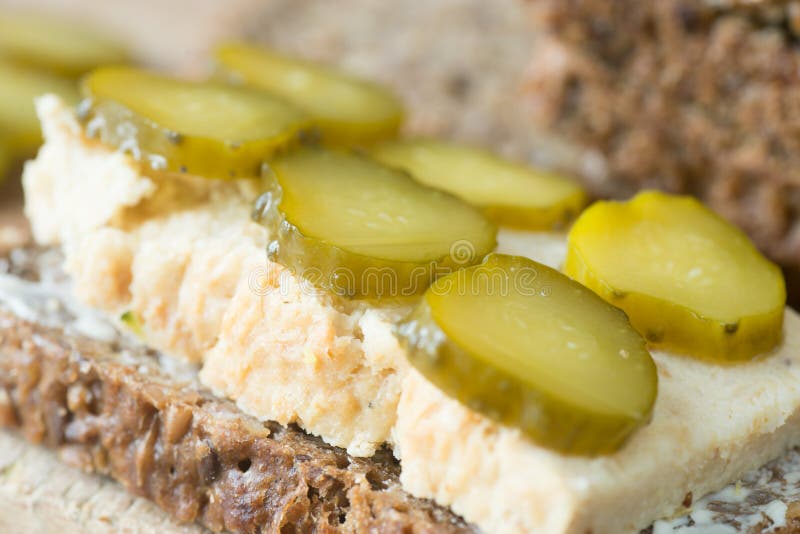 Vegetarian pate slices stock photo. Image of pepper, ingredient - 68589130