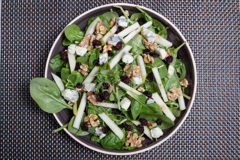 Vegetarian salad stock image. Image of vinegar, spinach - 271159639