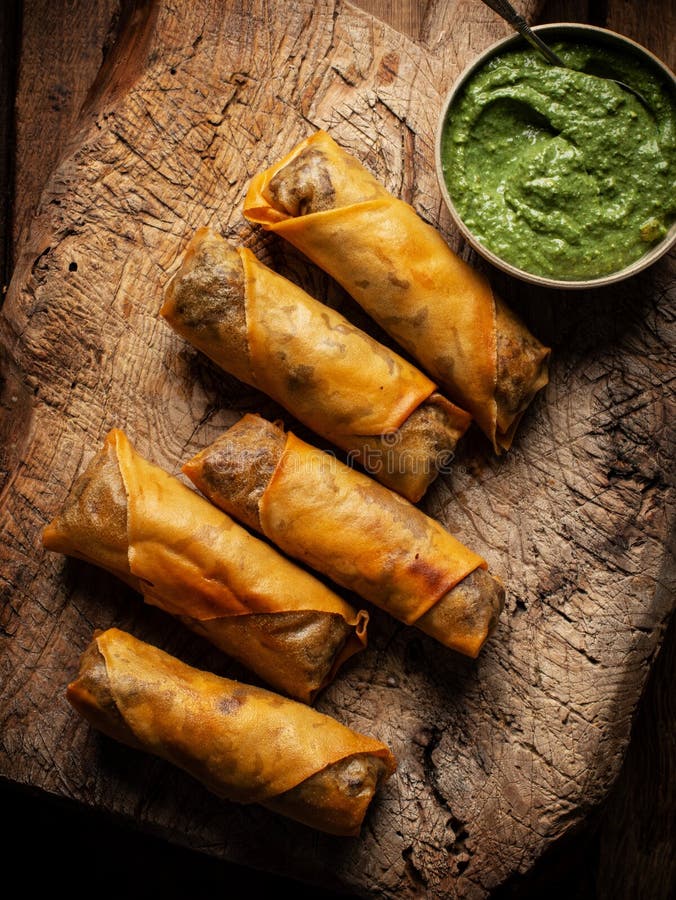 Spring Rolls stock image. Image of fingerfood, snack - 268018205