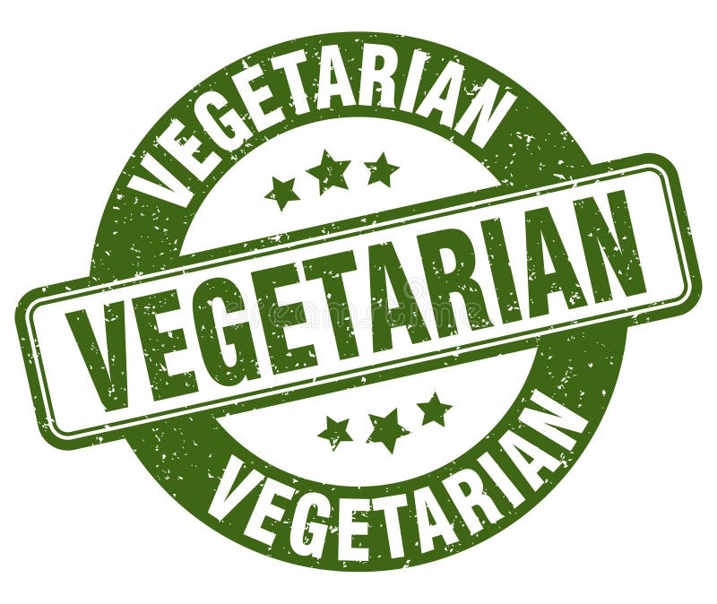 Vegetarian Stamp. Vegetarian Label. Round Grunge Sign Stock Vector ...