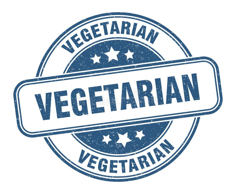 Vegetarian Stamp. Vegetarian Round Grunge Sign. Stock Vector ...