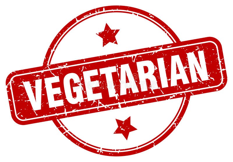 Vegetarian Stamp. Vegetarian Round Grunge Sign Stock Vector ...