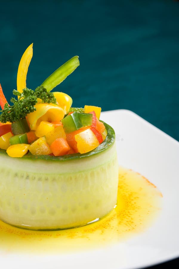 Vegetarian starter stock image. Image of creative, sauce - 1651181