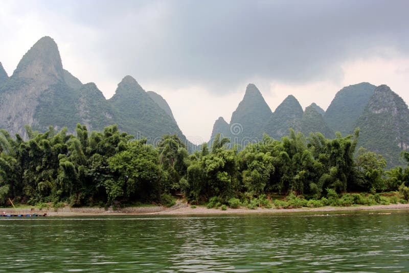 Vegetation Along the Li River in Southern China Stock Image - Image of ...