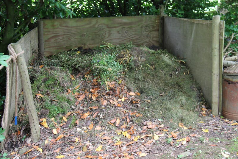 Vegetation Compost Pile. stock photo. Image of twigs - 256822620