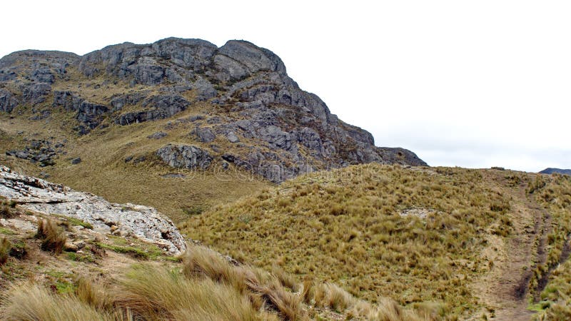 Mountain Landscape in the Paramo Stock Image - Image of azuay, mountain ...
