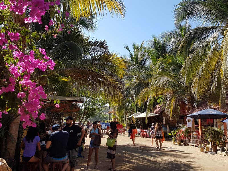Typical Rustic Village Landscape on the Mexican Pacific Beach Editorial ...
