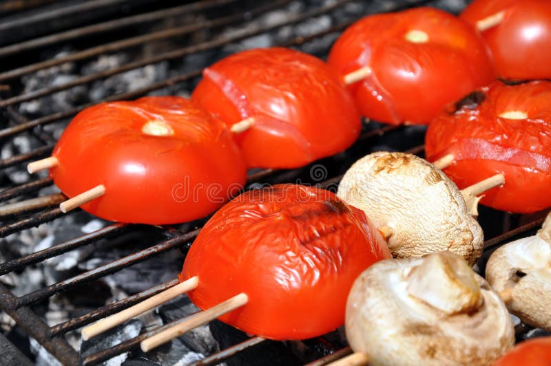 Veggie brochette stock image. Image of grill, nutrition - 9450089