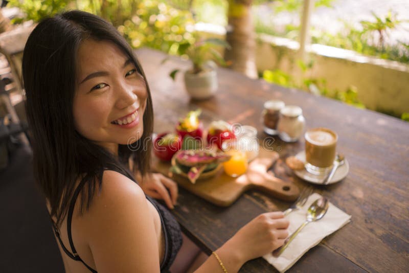 Veggie Brunch Natural Lifestyle Portrait Of Young Happy And Beautiful